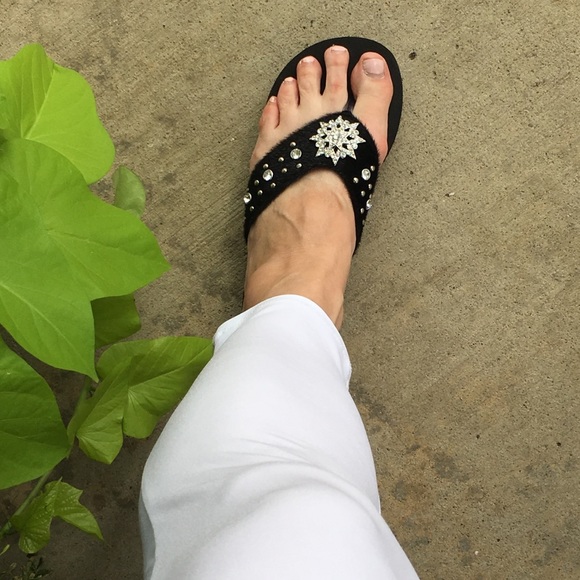 Marbella | Shoes | Marbella Black Flip Flops | Poshmark